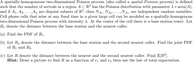 A spatially-homogeneous two-dimensional Poisson | Chegg.com
