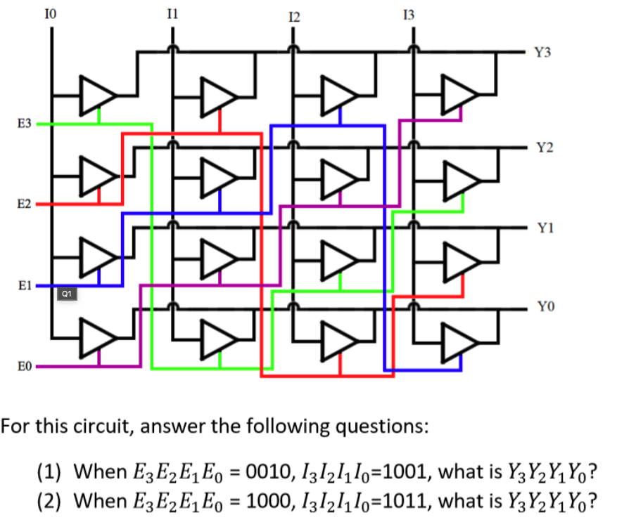 Solved Eor this circuit, answer the following questions: (1) | Chegg.com