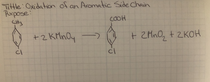 Solved what is the mechanism of oxidation of an aromatic | Chegg.com
