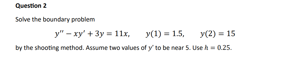 Solved Question 2Solve the boundary | Chegg.com