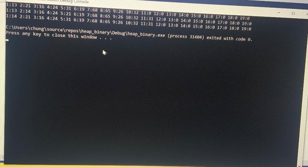 Solved . make a Binary Heap with “ 13, 21, 16, 24, 31, 19, | Chegg.com