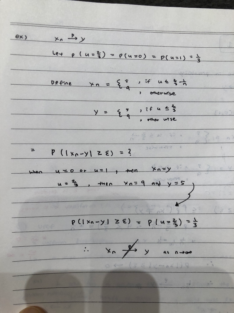 Solved This is an example of "Convergence in Probability" I | Chegg.com