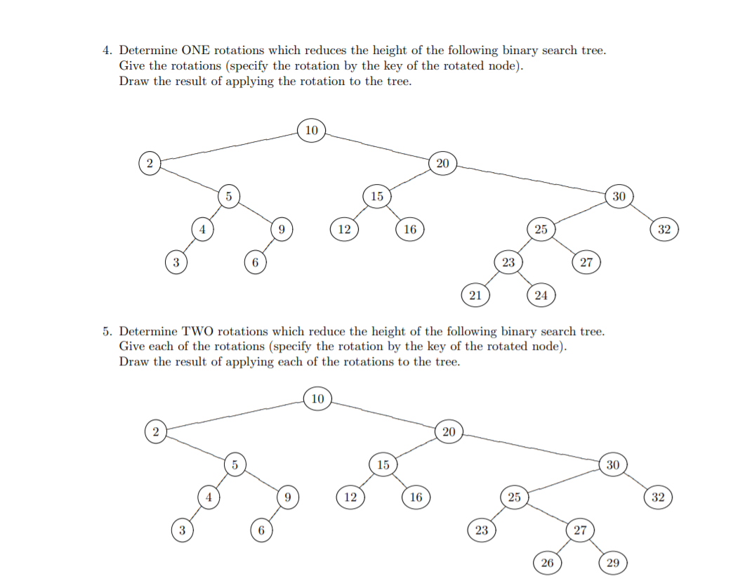 Solved 4. Determine ONE rotations which reduces the height | Chegg.com