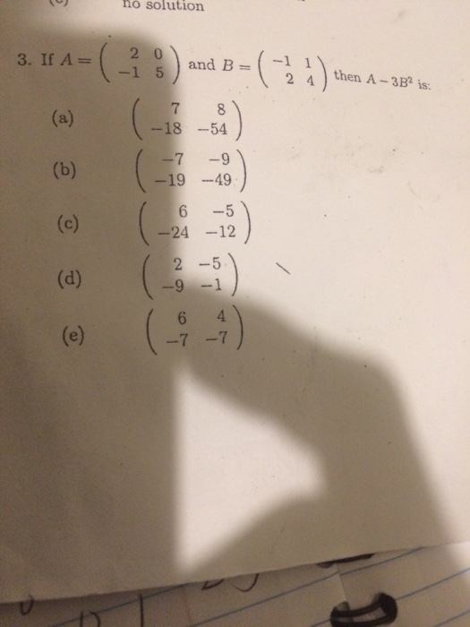 Solved April 28, 2011 900 am 4. If A is 4 x 1 matrix, B is 2 | Chegg.com