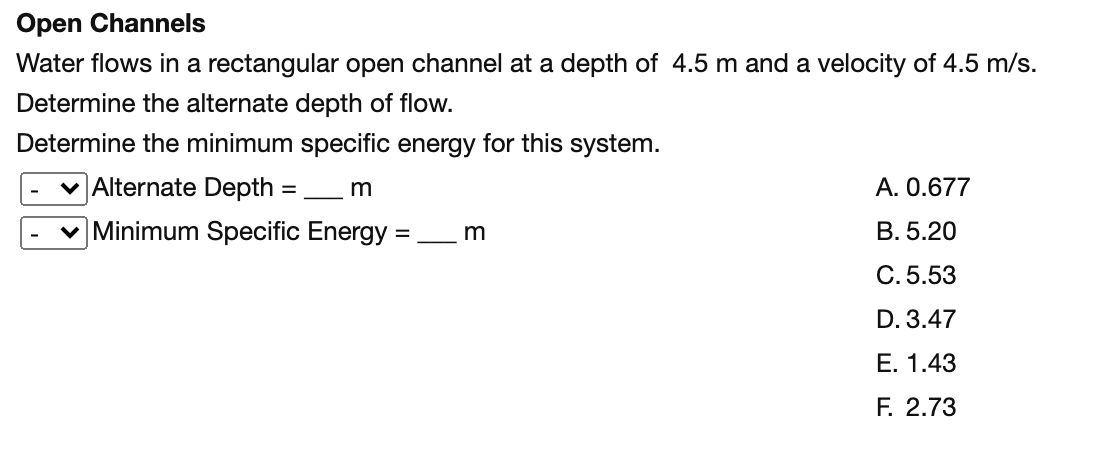 Solved Open Channels Water flows in a rectangular open | Chegg.com