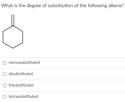 Solved What is the degree of substitution of the following | Chegg.com