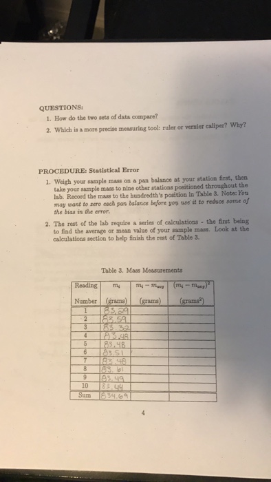 Solved EXPERIMENT 1 Introduction to Measurement and | Chegg.com