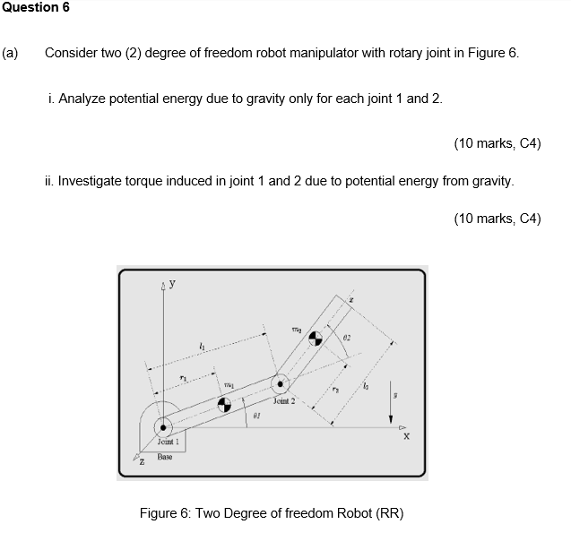 Solved Question 6 (a) Consider two (2) degree of freedom | Chegg.com