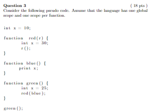 Solved a) (8 pts) Draw the symbol tables in separation for | Chegg.com