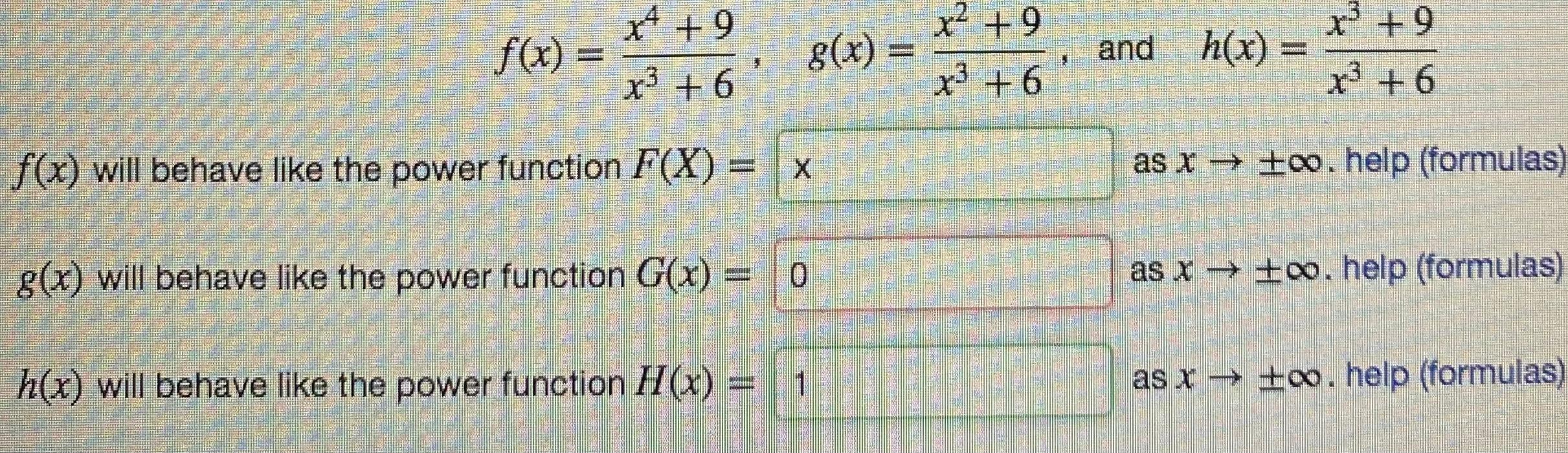 Solved Every rational function has long-run behavior (i.e., | Chegg.com