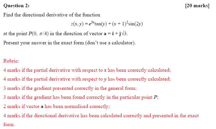 Solved Find the directional derivative of the function | Chegg.com