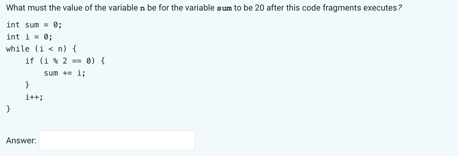 Solved How many times does the following code fragment print | Chegg.com