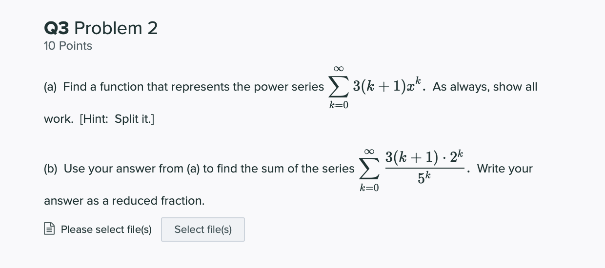 Solved (a) Find a function that represents the power | Chegg.com