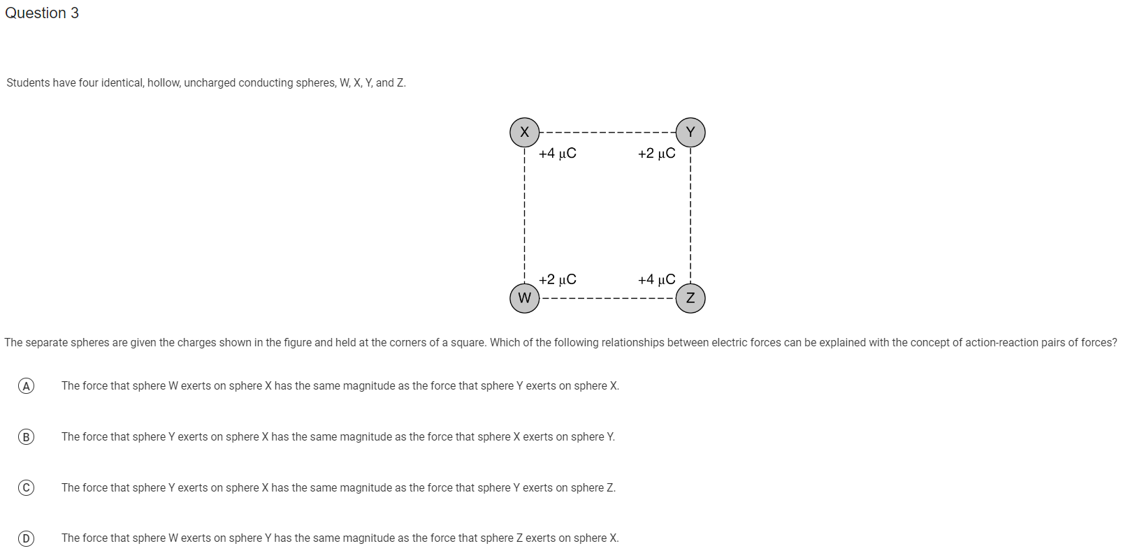 Solved Students have four identical, hollow, uncharged | Chegg.com