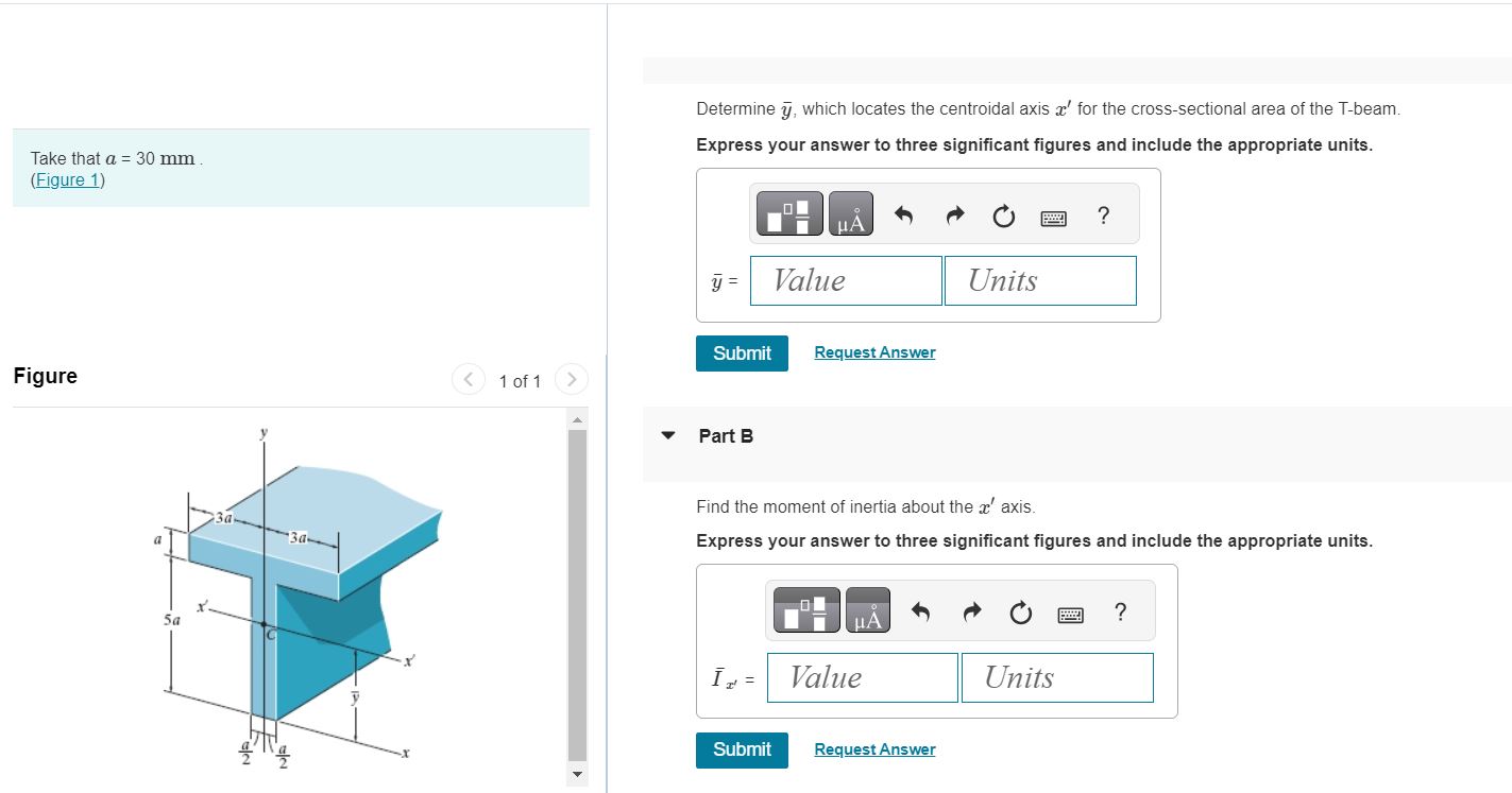 Solved Take that a=30mm.\\n(Figure 1)\\nFigure\\nDetermine | Chegg.com