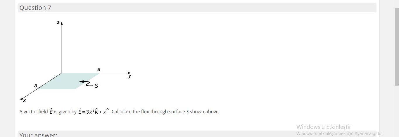 Solved Question 7 a у 2s a A vector field Ě is given by Ě = | Chegg.com