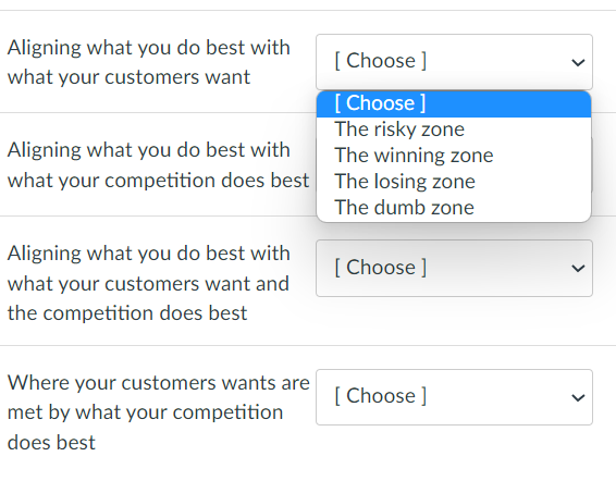 Solved Aligning what you do best with what your customers | Chegg.com