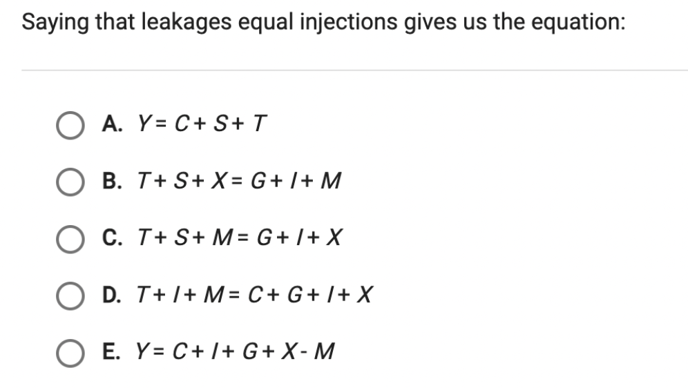 Solved Saying that leakages equal injections gives us the | Chegg.com