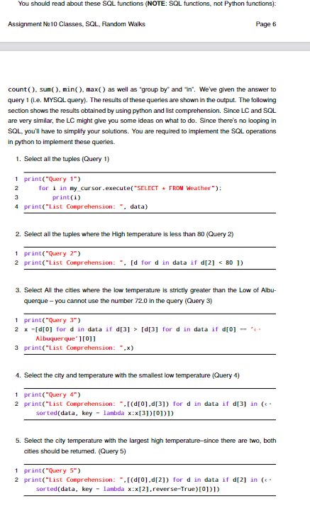 Solved In class we were introduced to SQL and the relational | Chegg.com