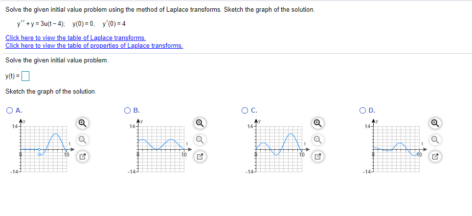 Solved Solve the given initial value problem using the | Chegg.com