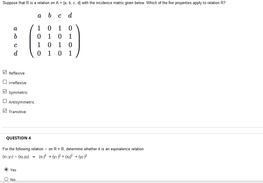 Solved Suppose that R is a relation on A- fa, b, c, d with | Chegg.com