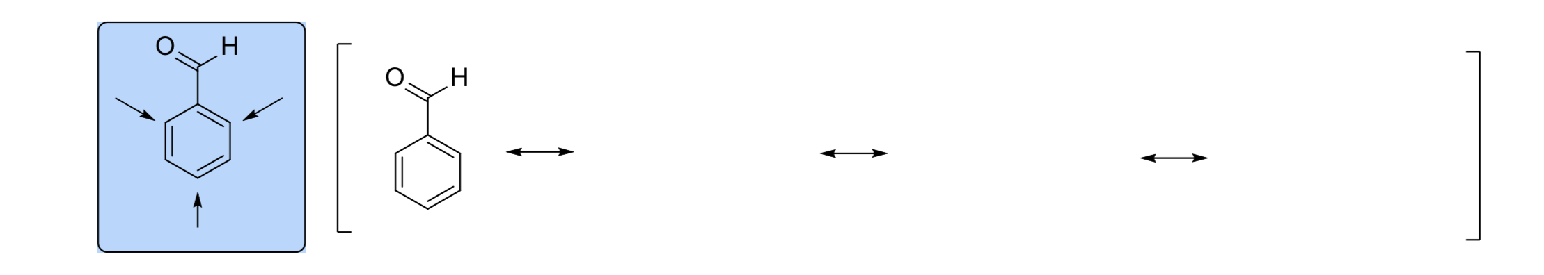 Solved Benzaldehyde is electrophilic at the positions | Chegg.com