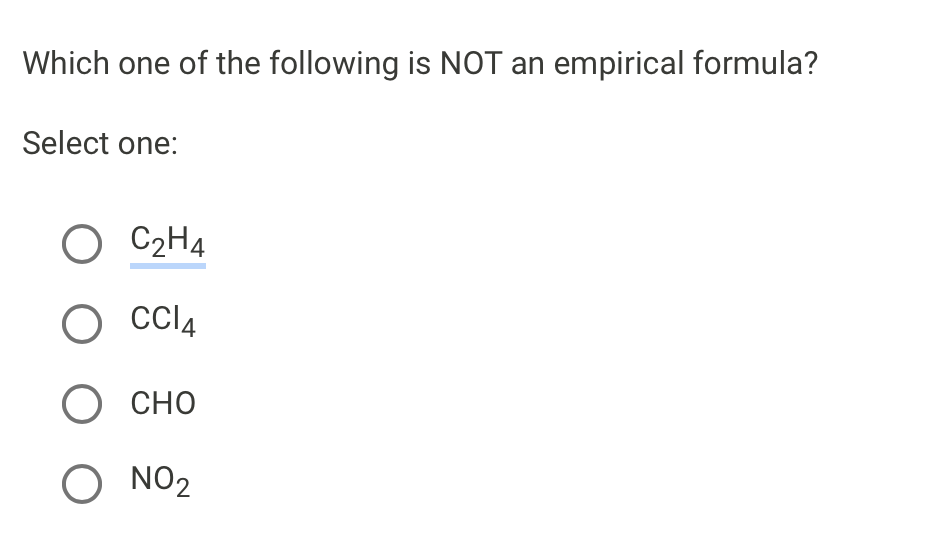 Solved Which one of the following is NOT an empirical | Chegg.com
