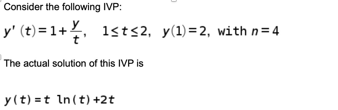 Solved Question Part 1 Calculate the error bound for using | Chegg.com