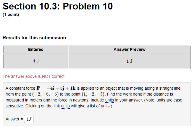 Solved Section 10.3: Problem 10 (1 point) Results for this | Chegg.com
