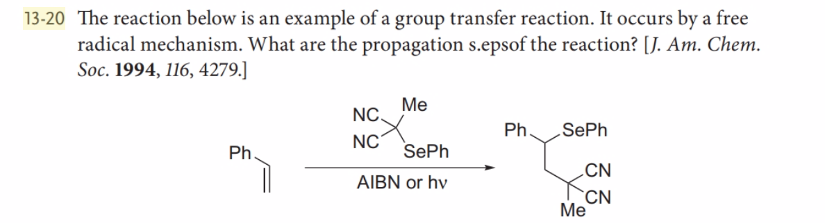 13-20 The reaction below is an example of a group | Chegg.com