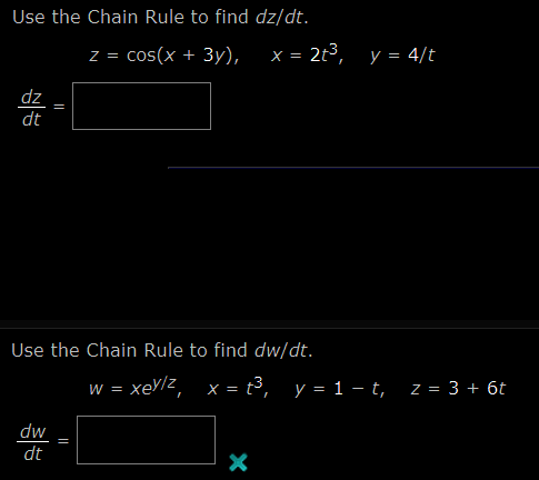 Solved Use the Chain Rule to find dz/dt. | Chegg.com