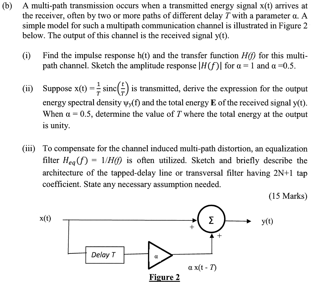 Solved (a) X(t) is a stationary random process with | Chegg.com