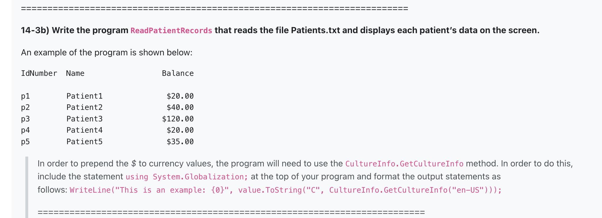 Solved I need help with C# coding on Mac Here is my code | Chegg.com