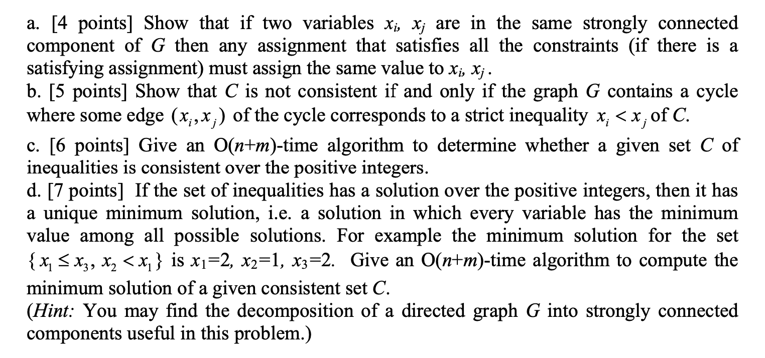 Solved Problem 3. [22 points] We are given a set V of n | Chegg.com