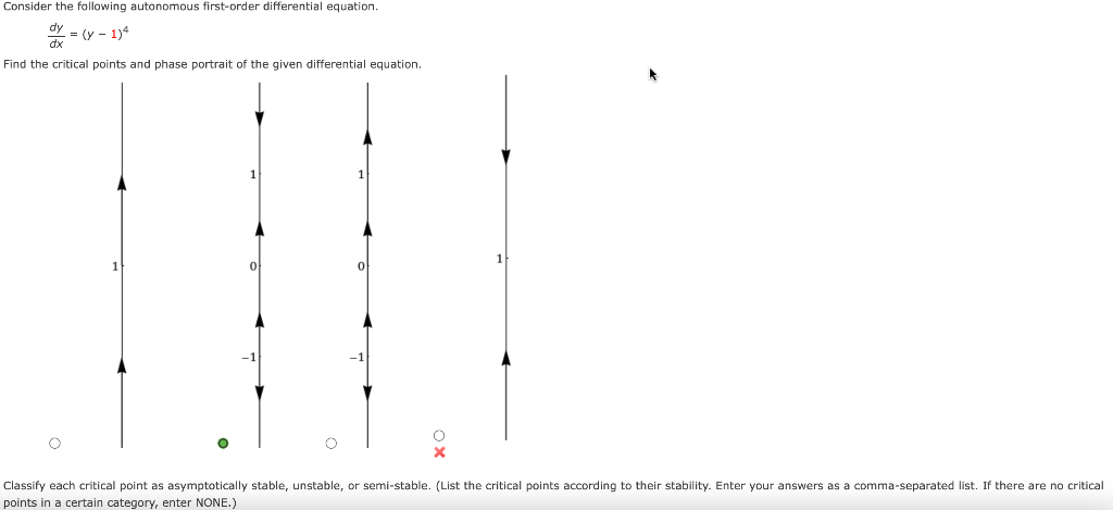 Solved Consider the following autonomous first-order | Chegg.com