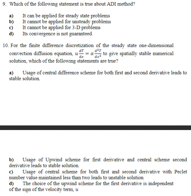 Solved 9. Which of the following statement is true about ADI | Chegg.com