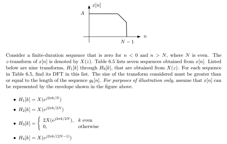 4x N A N N 1 Consider A Finite Duration Sequence 