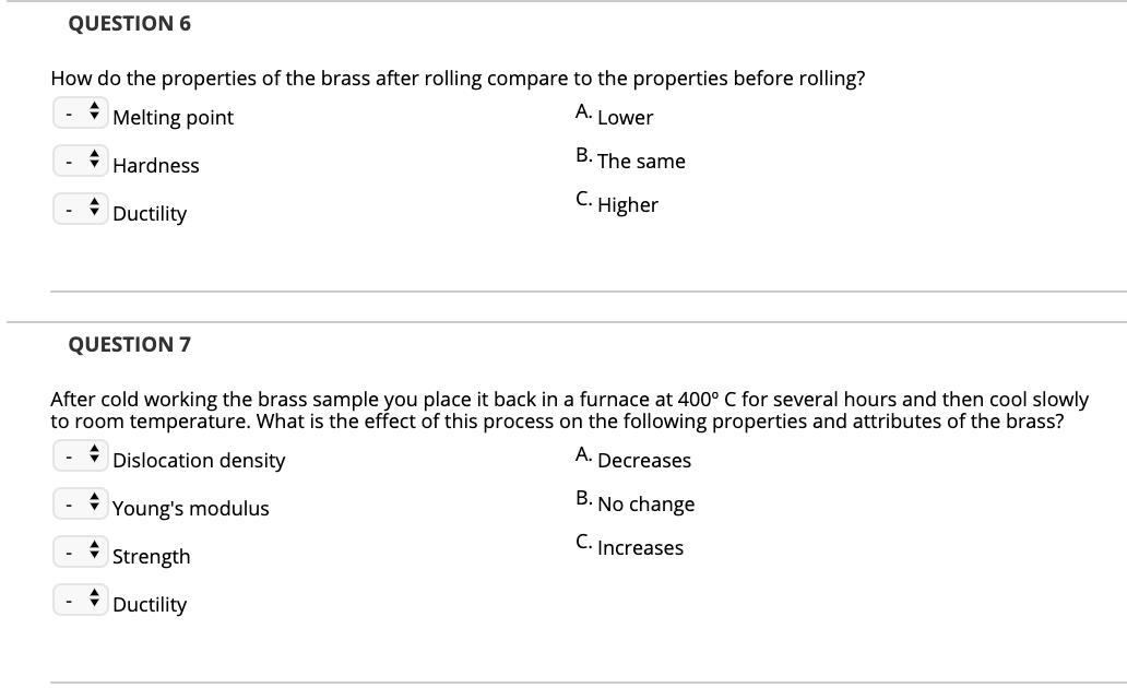Solved The melting point of a brass sample is 920º C. You | Chegg.com