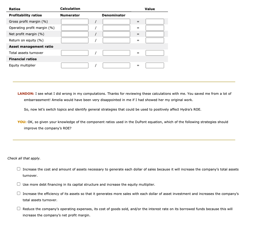 Solved 8. An analysis of company performance using DuPont | Chegg.com