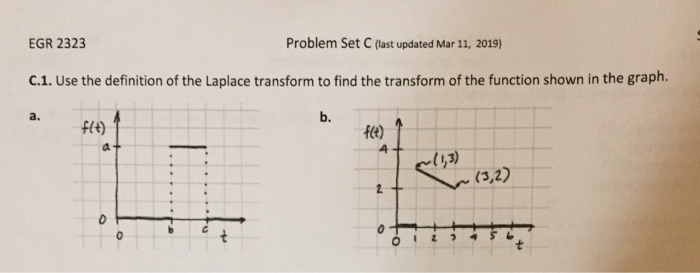 Solved Problem Set C (last updated Mar 11, 2019) EGR 2323 | Chegg.com