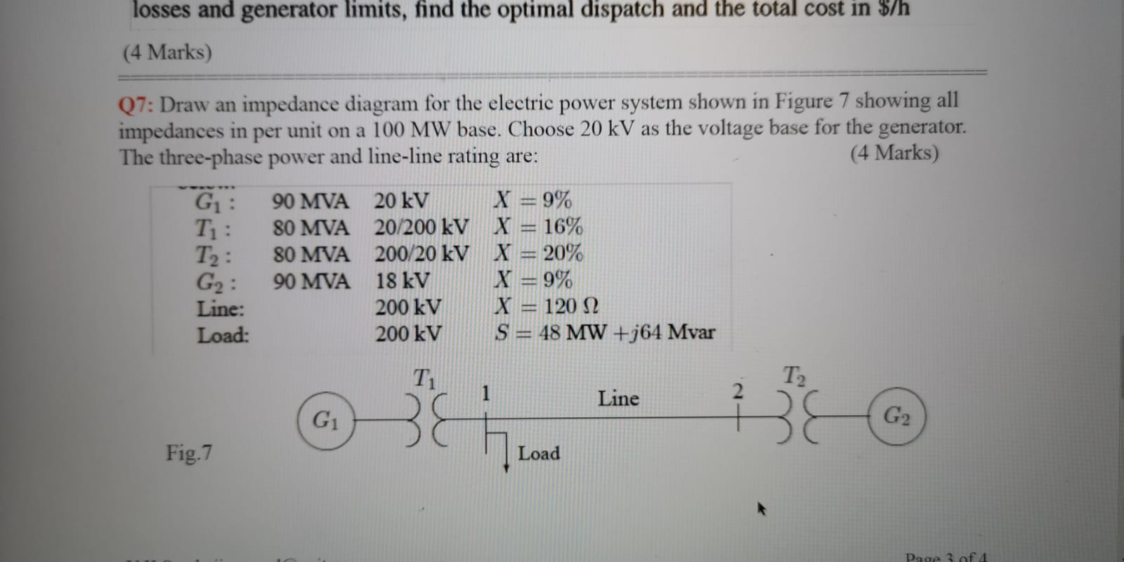 Solved losses and generator limits, find the optimal | Chegg.com