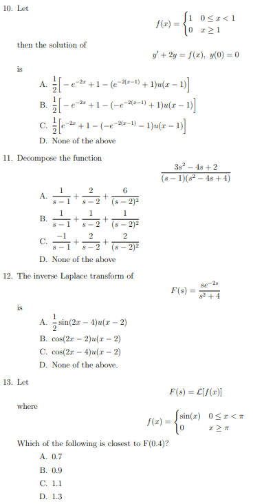 Solved 10. Let f(x)={100≤x