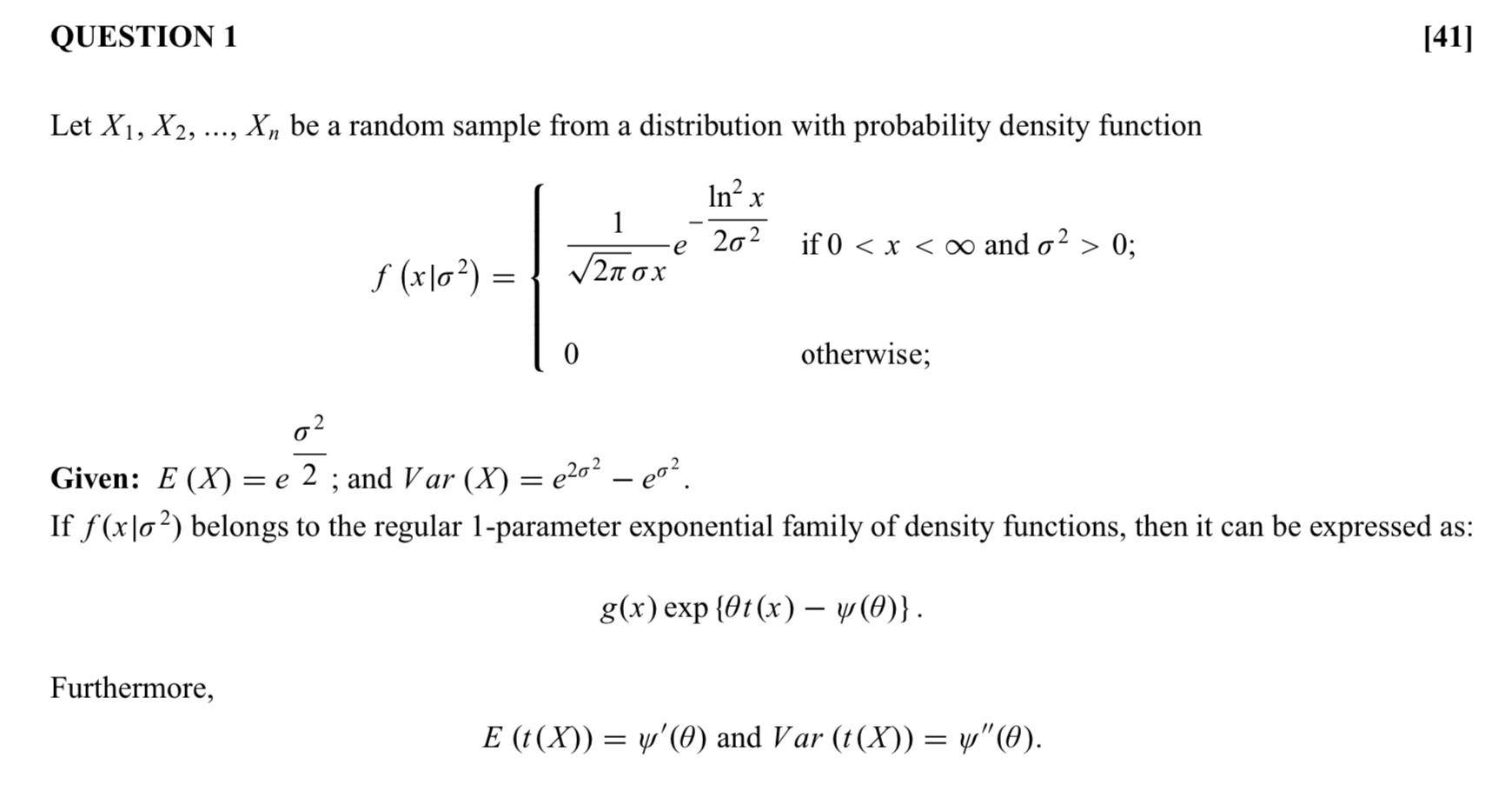 Refer To Question 1 A Derive The Method Of Moments