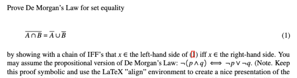Solved Prove De Morgan's Law for set equality A∩B=Aˉ∪Bˉ by | Chegg.com