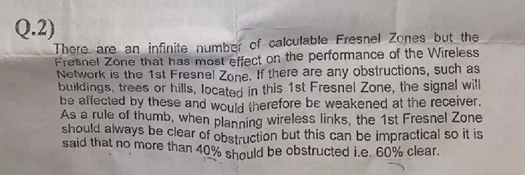 Solved 2) There are an infinite number of calculable Fresnel | Chegg.com