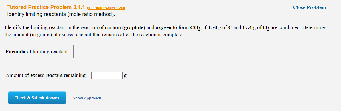 Solved Close Problem Tutored Practice Problem 3.4.1 COUNTS | Chegg.com