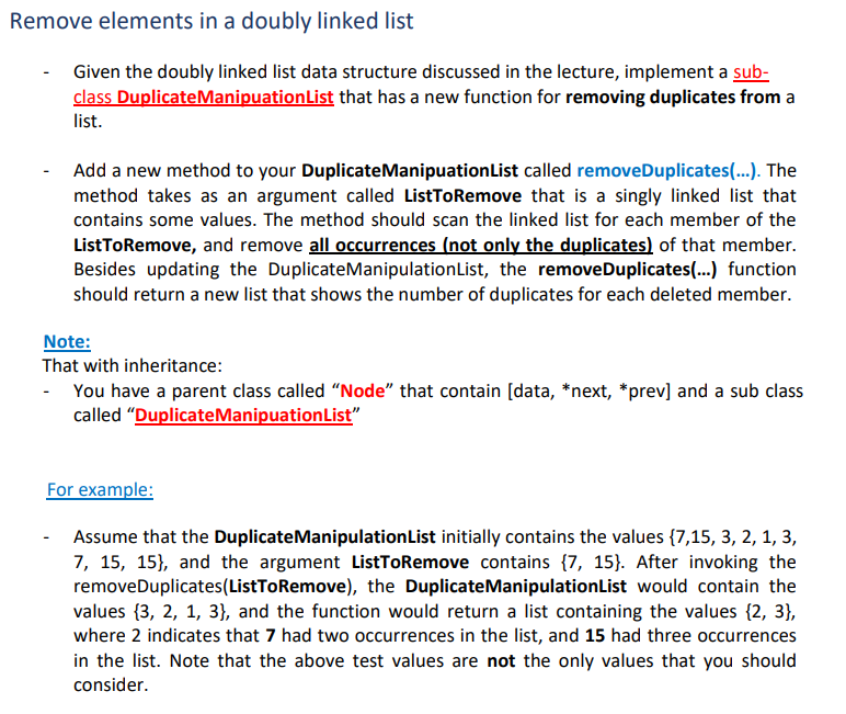 Removing An Element From A Doubly Linked List – PING