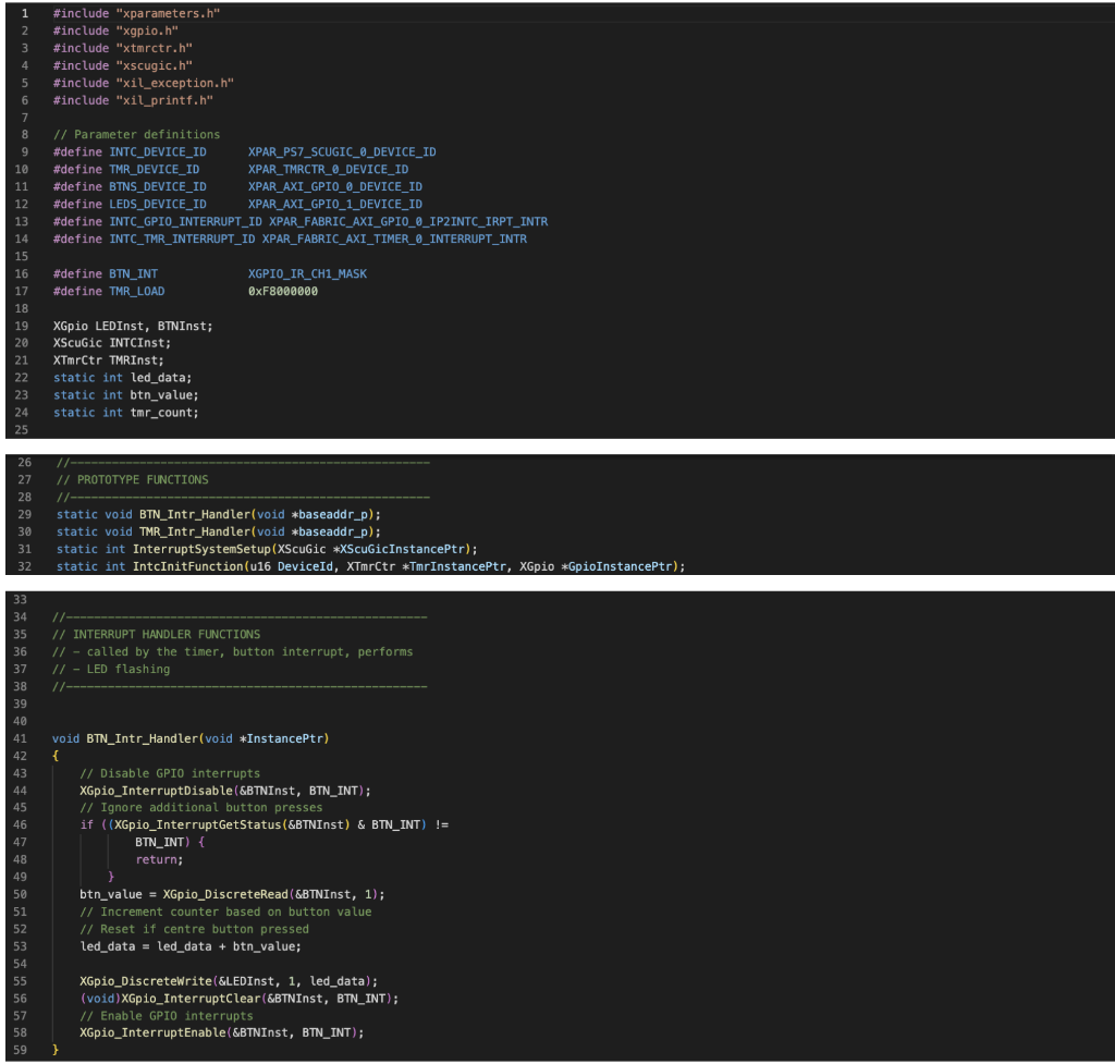 static int IntcInitFunction(u16 DeviceId, XTmrCtr | Chegg.com