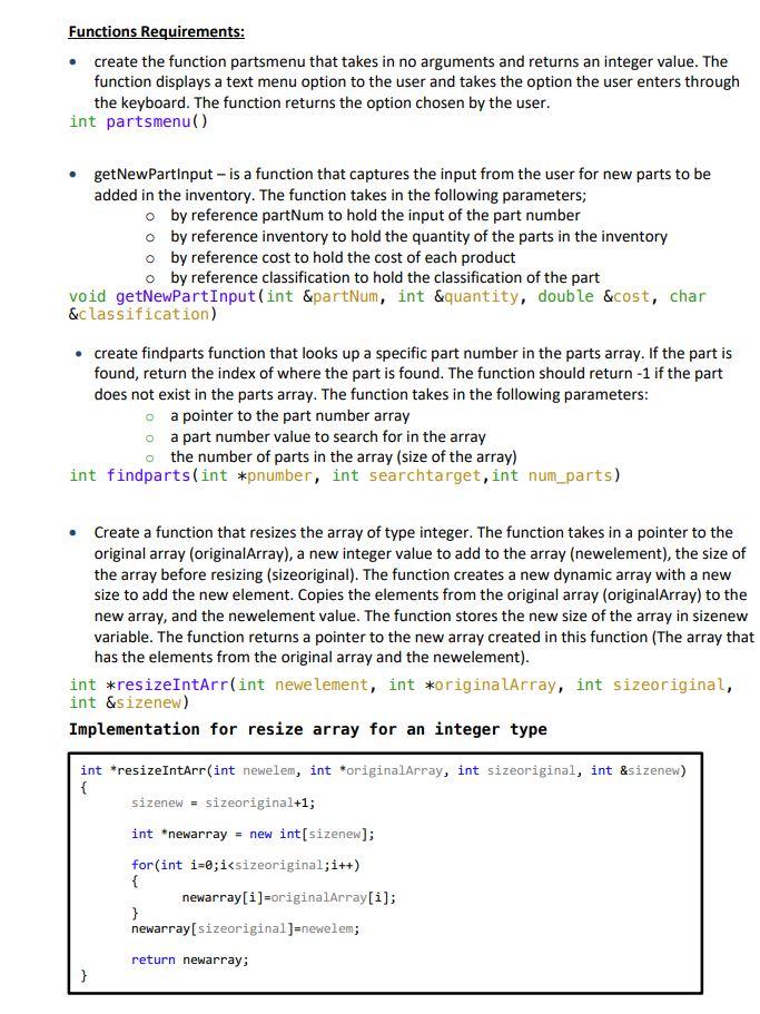 Solved language is c++ do part B use fileio please | Chegg.com