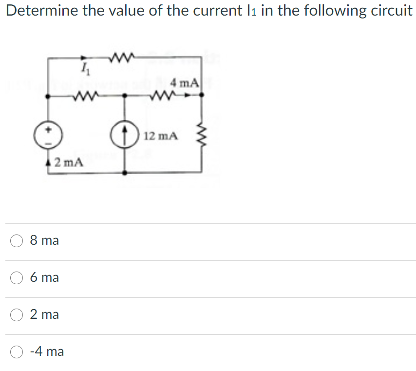 Solved Determine the value of the current 11 in the | Chegg.com